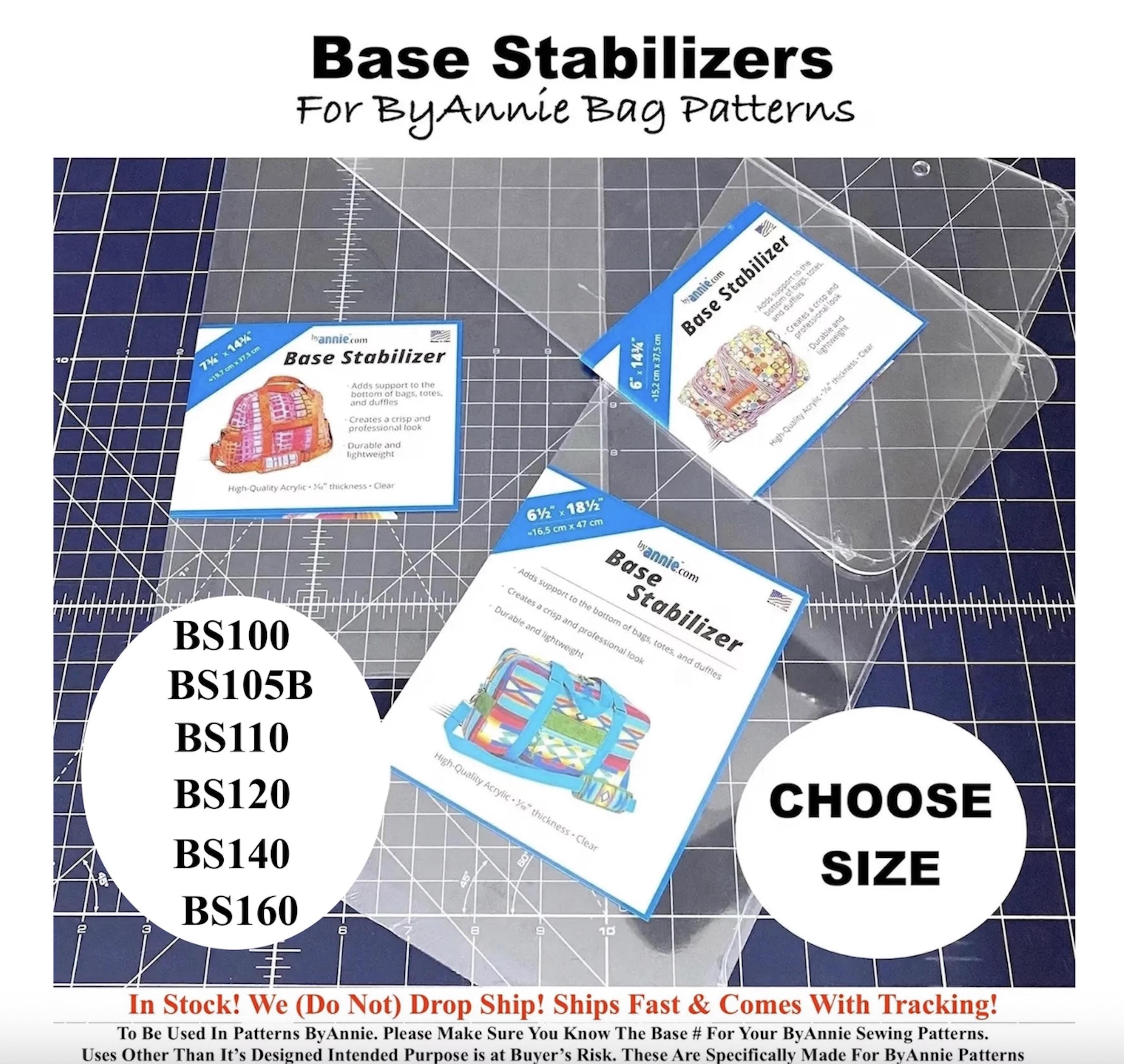 Byannie Bag Base Stabilizer: Clear Acrylic (choose Size) BS100 BS120 ...