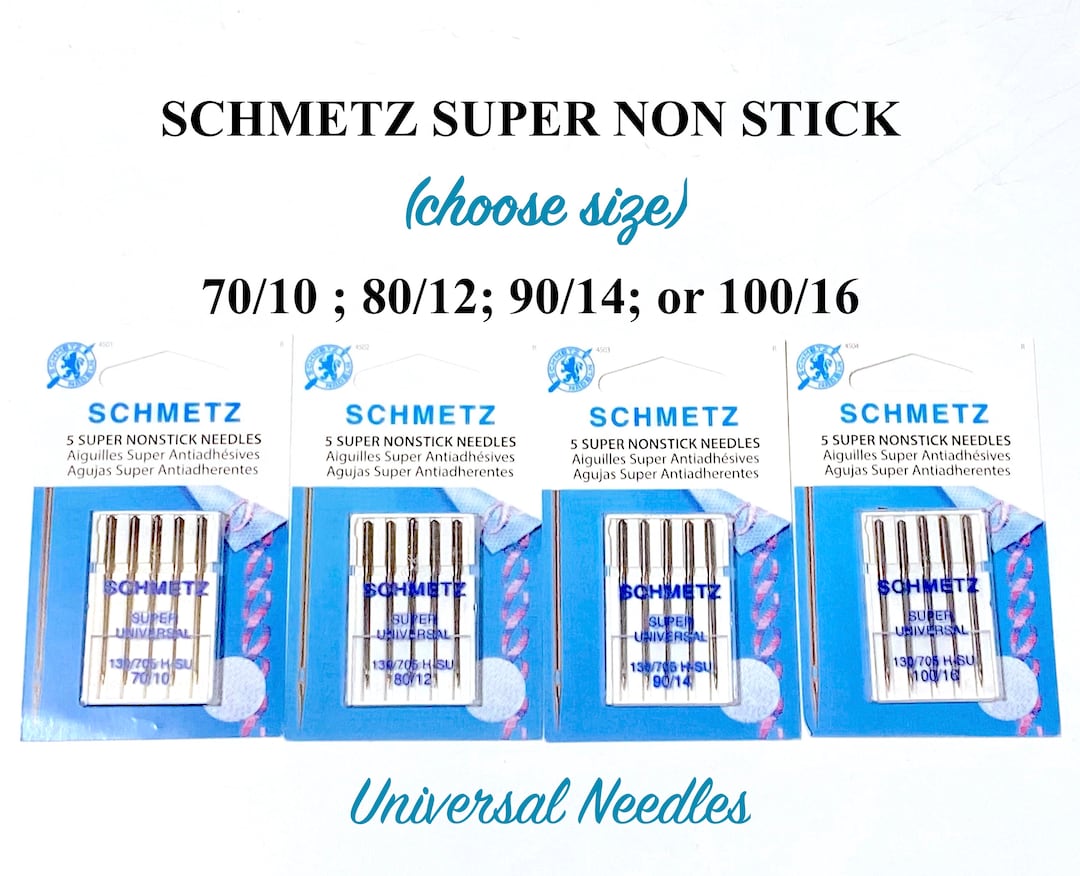 SCHMETZ Super Nonstick Sewing Machine Needles - 5 Pack Choose Size - Etsy