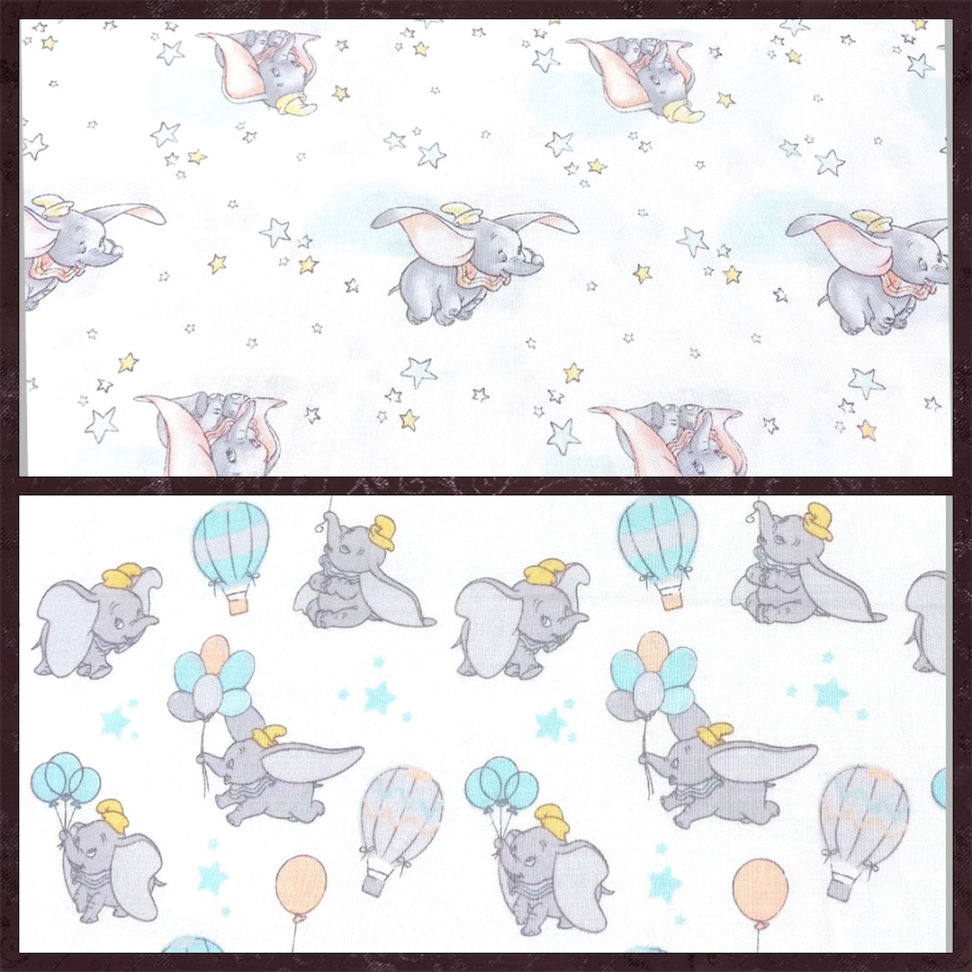 DUMBO Fabric Licensed Disney by Camelot CHOOSE COLOR 100% Quilt Cotton ...