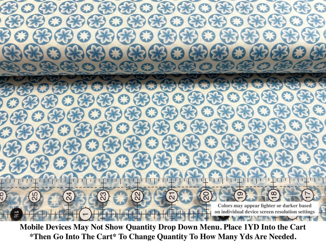 Edyta Sitar COCOA BLUE Fabric Laundry Basket Quilt 100% Cotton A-597-LB ...