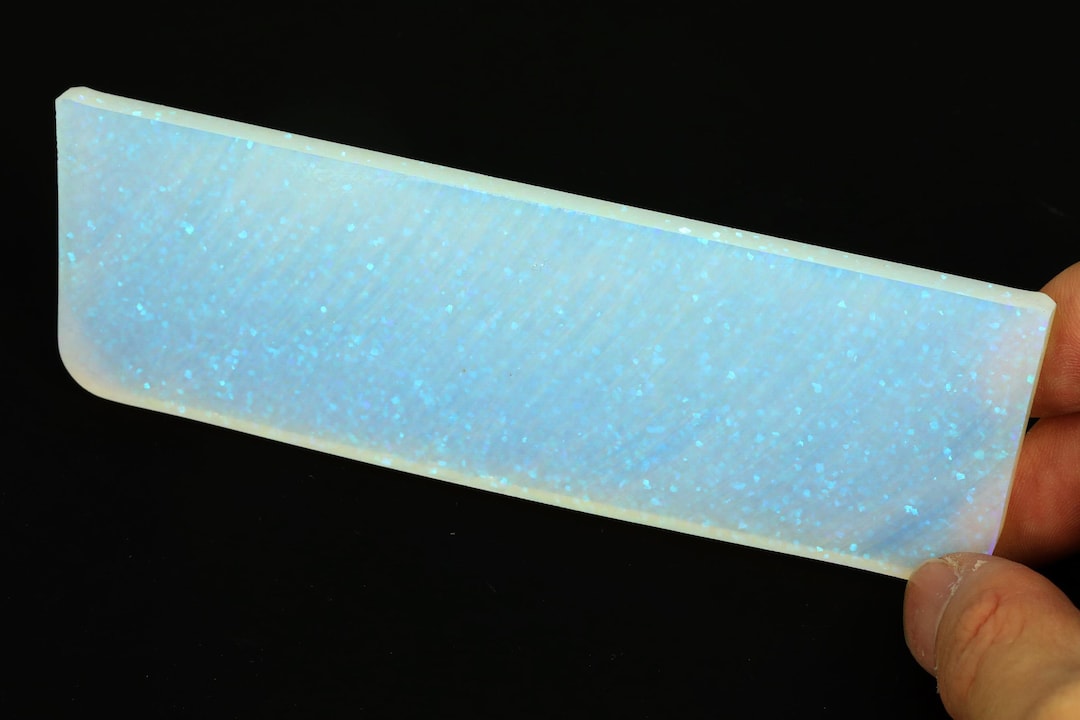 Glitter Opal 5mm Slice OLP400 Oparex Opal Green Imitation Opal Flat ...