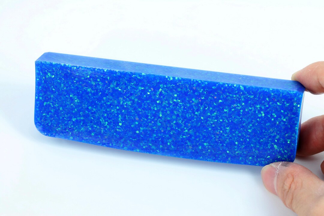 Oparex Opal 101g OLP405 Glitter Opal Blue Imitation Opal Block Stone ...