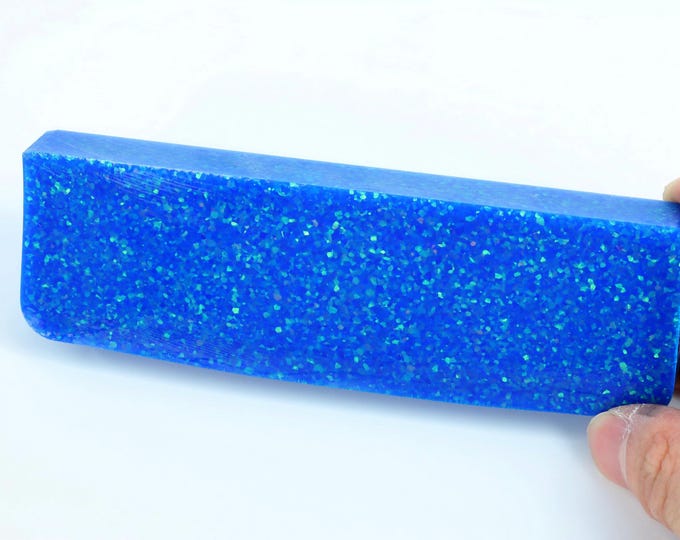Oparex Opal 101g OLP405 Glitter Opal Blue Imitation Opal Block Stone ...