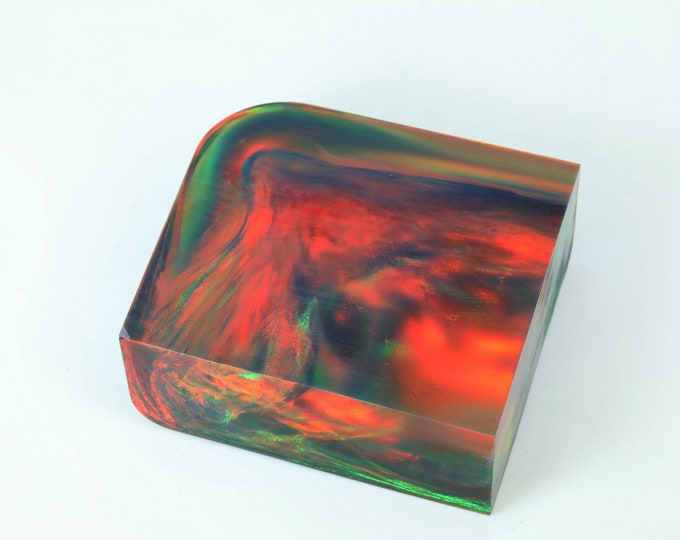 Oparex Opal 138g OLP334 Lava Black Imitation Opal Rough Block Slab With ...