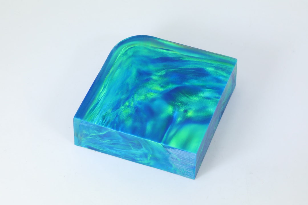 Oparex Opal 127g OLP336 Peacock Green Imitation Opal Rough Block Stone ...