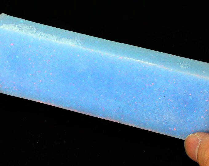 Oparex Opal 100g OLP426 Glitter Opal Blue Imitation Opal Rough Stone ...