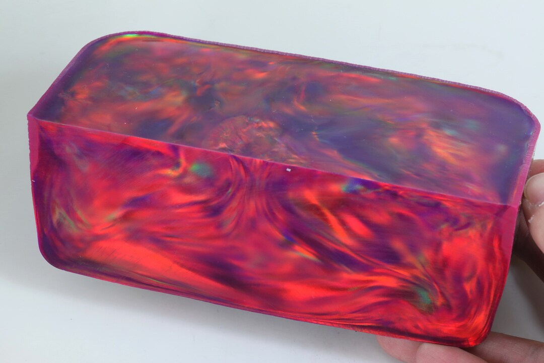 Oparex Opal 490g OLP323 Cherry Red Imitation Opal Rough Block Stone ...