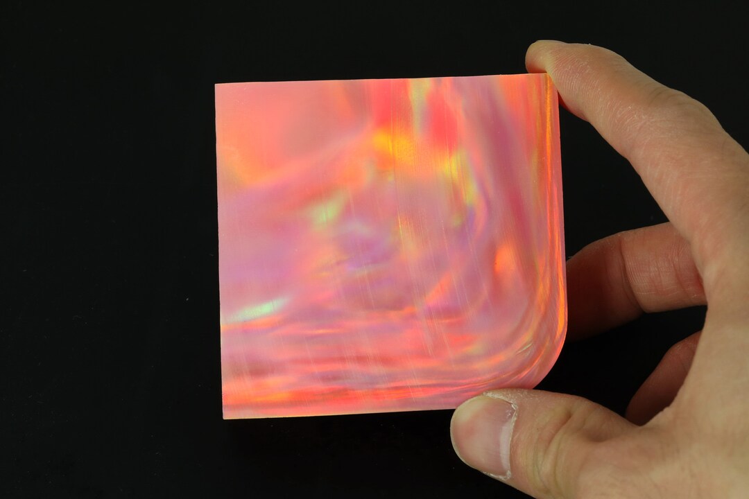 Oparex Opal 124g OLP324 Fluorescent Salmon Pink Imitation Opal Rough ...