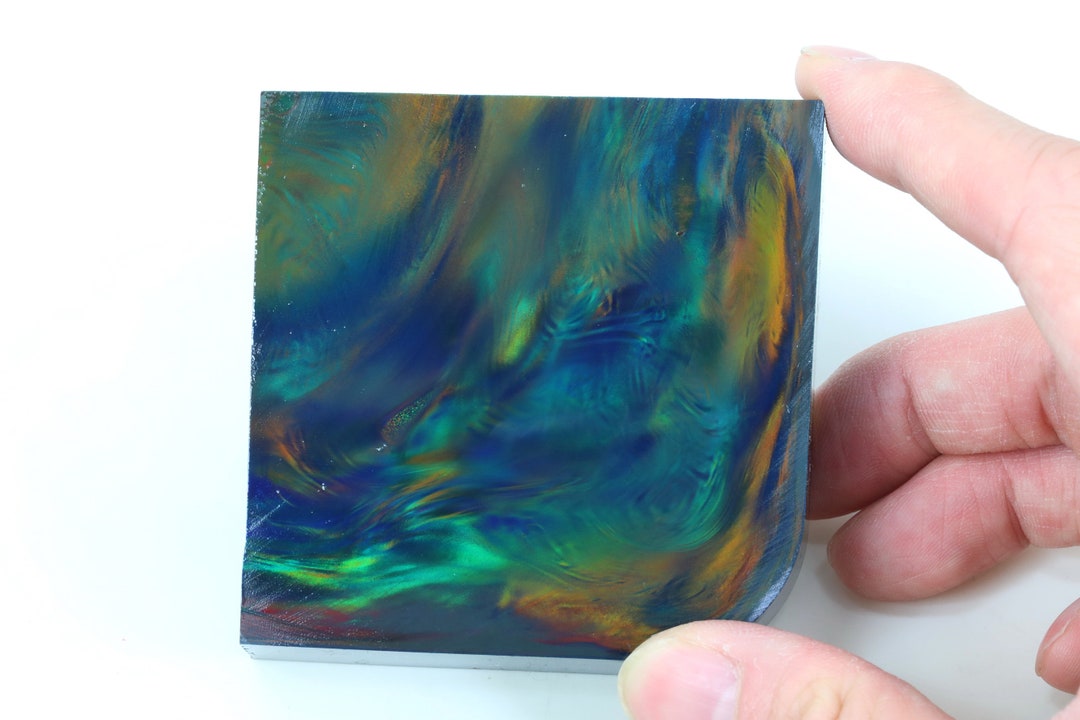 Oparex Opal 120g OLP390 Aurora Black Imitation Opal Rough Block Stone ...