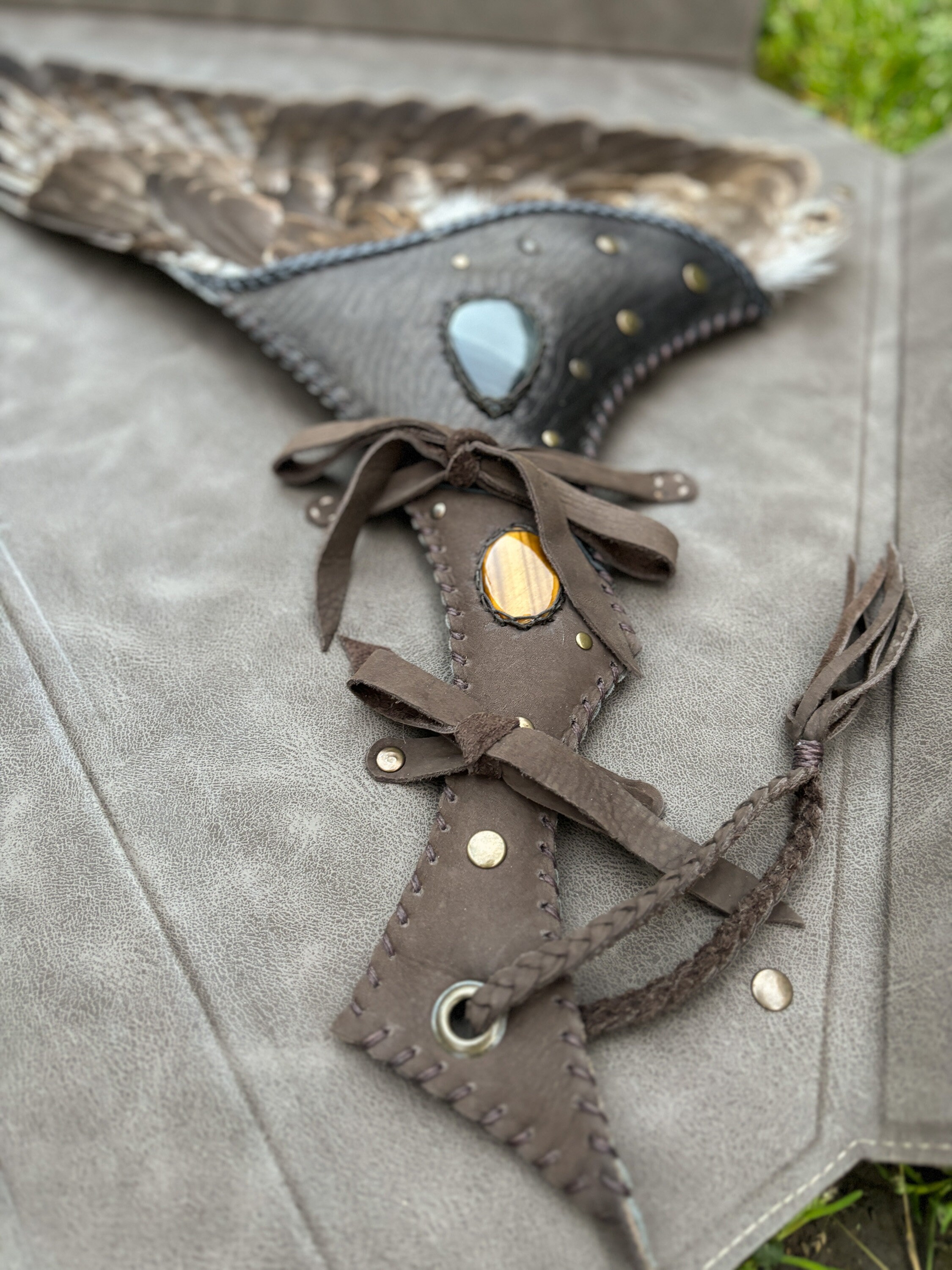 Hawk Wing, Smudge Fan, Energetic Cord-cutting Feathers, Shamanic Tool ...