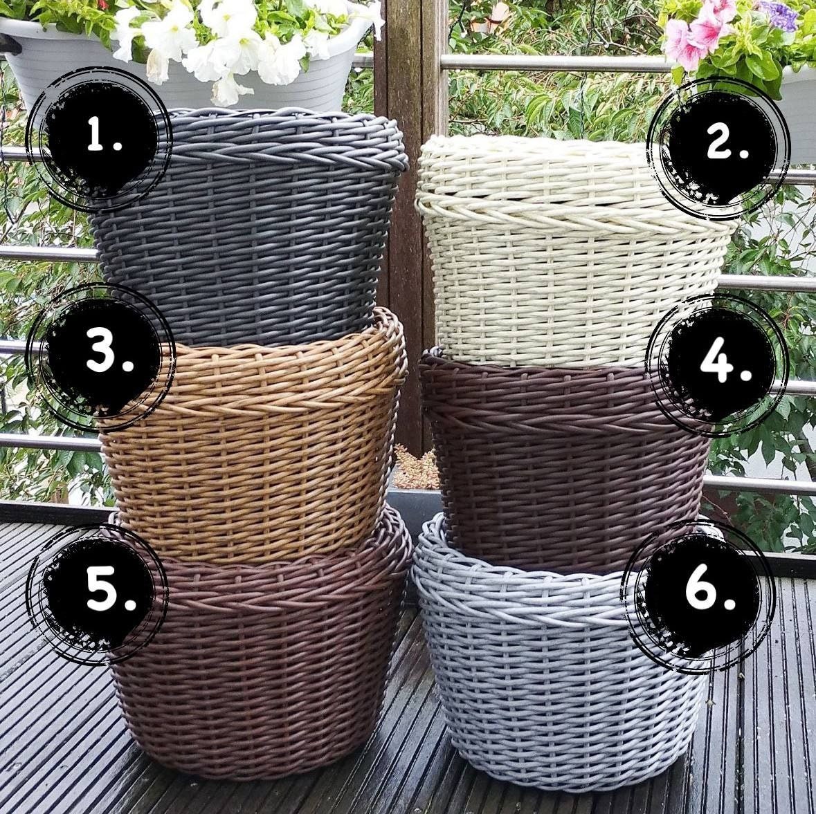Rattan Garden Decoration Plant Basket 12 L - Etsy