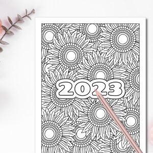 Printable 2023 Coloring Calendar Dated & Undated 1-page - Etsy Canada