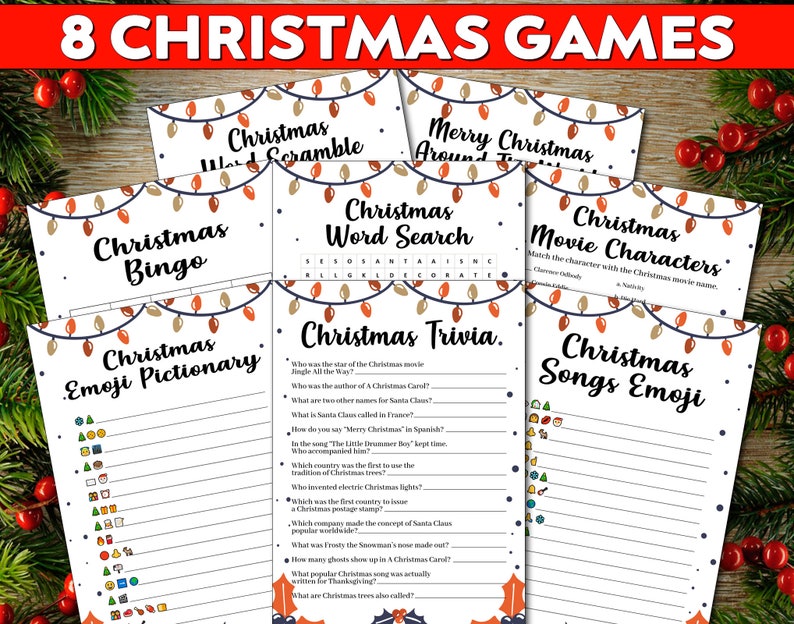 8 Christmas Games, Best Christmas Party Games, Christmas Party Games ...