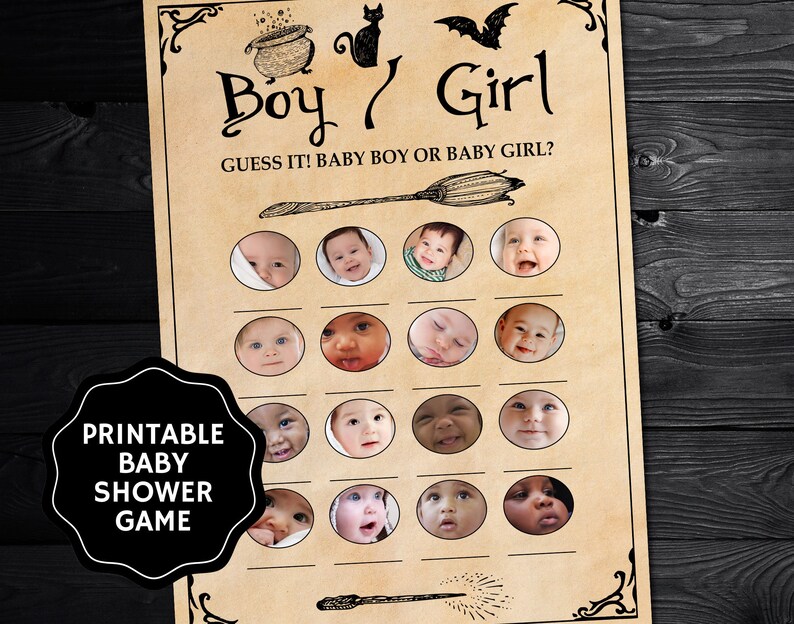 Boy or Girl Wizard Baby Shower Games Magical Baby Shower - Etsy