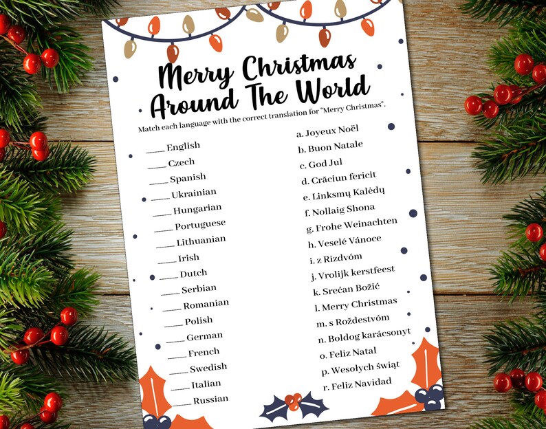 8 Christmas Games Best Christmas Party Games Christmas Party | Etsy