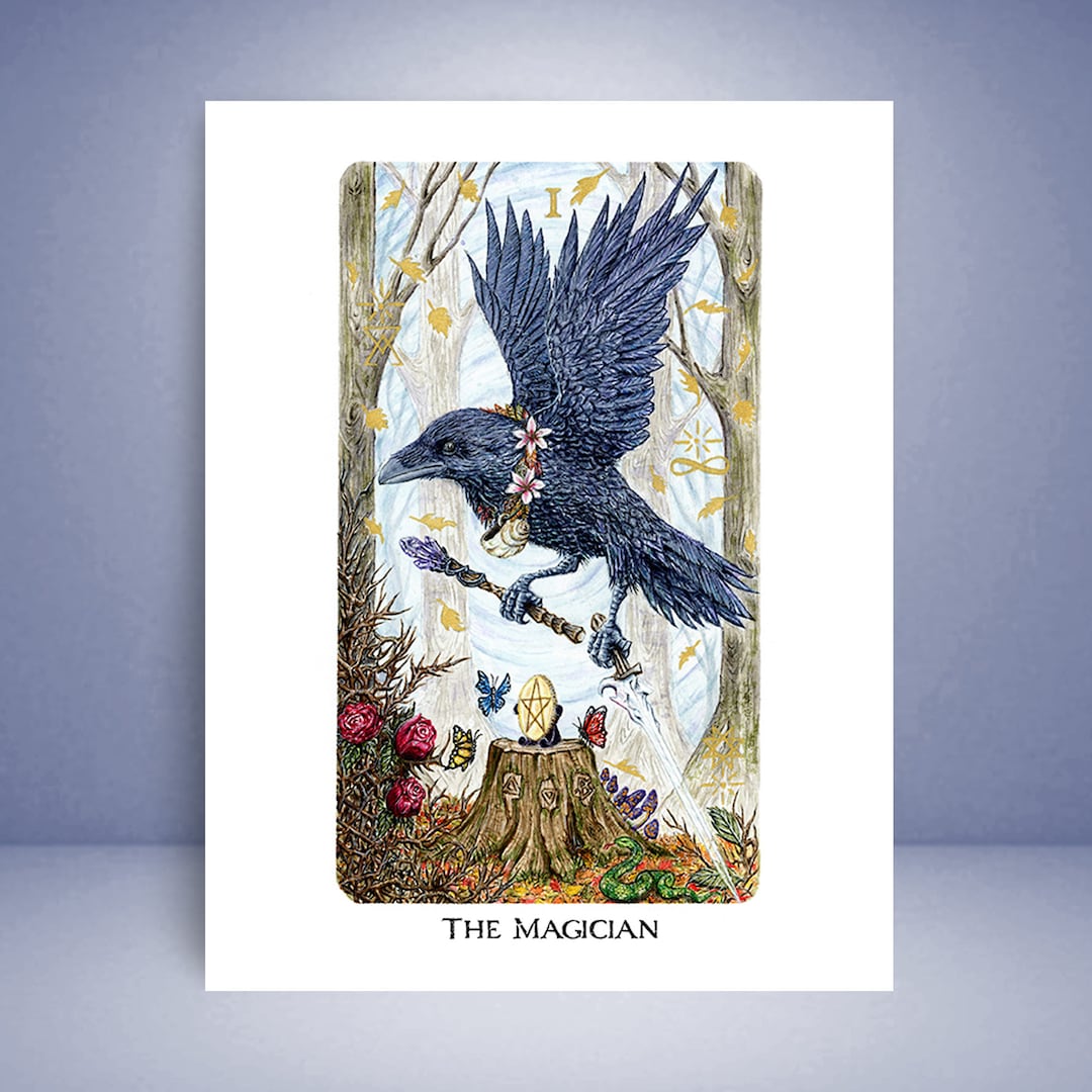 The Magician | Limited | Art Print | Tarot Cards Raven 8x11 Art Print ...