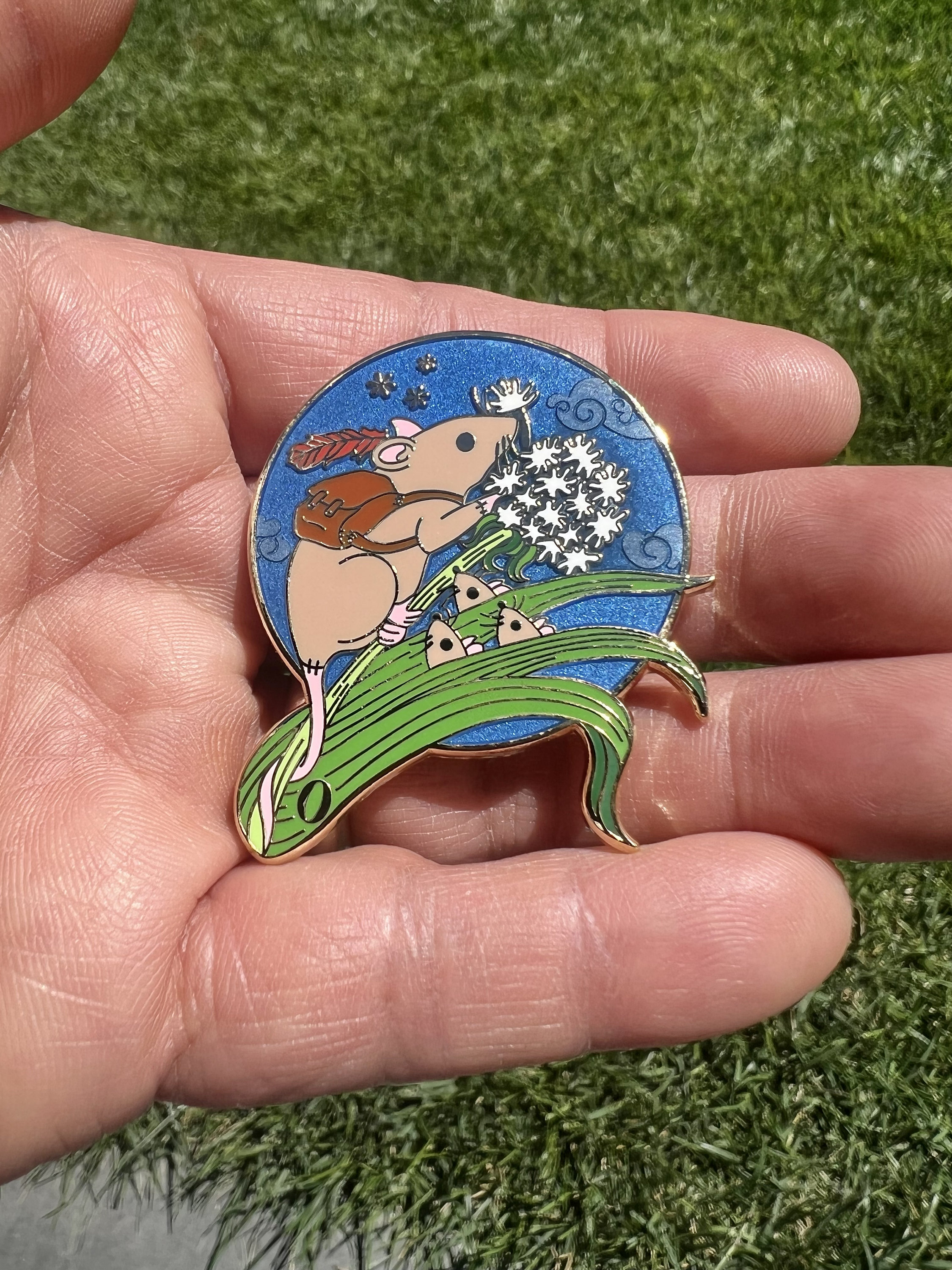 The Fool Enamel Pin Tarot Cards Mouse Hard Enamel Pin - Etsy