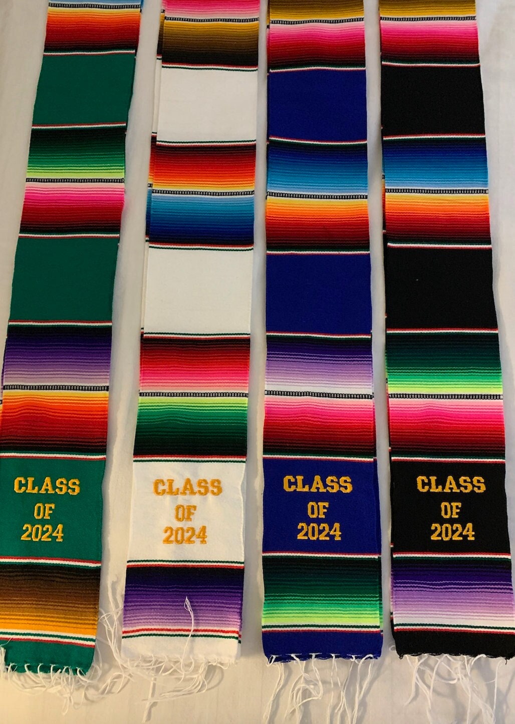 Embroidered Serape Sash, Serape Stole, Graduation Serape, Mexican Sash ...