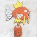 Lucky Carp Enamel Pins | Magikarp + Health Omamori - Etsy