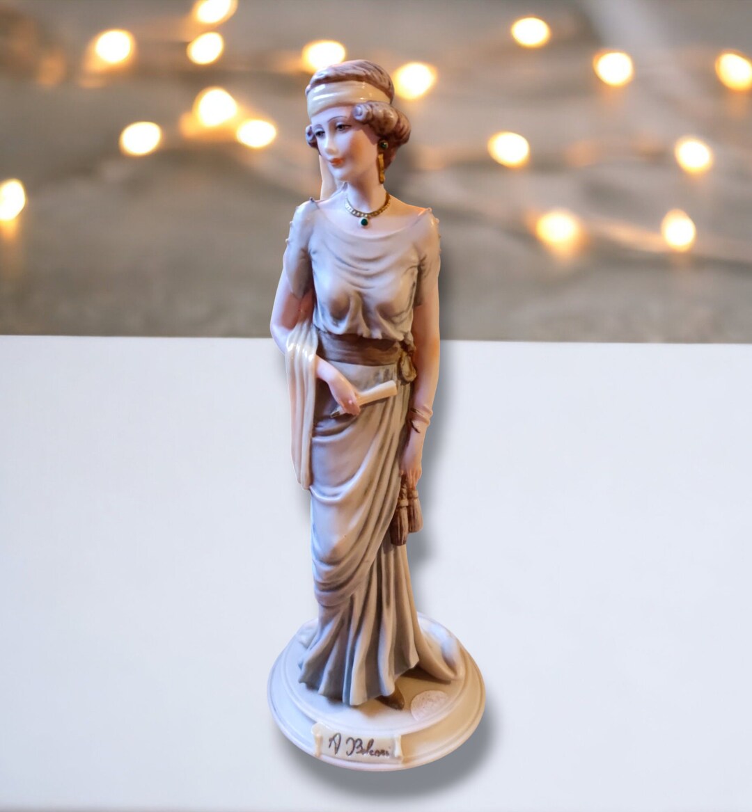 Vintage Art Deco Lady Figurine Belcari Dear 1987 Italian Figurine ...