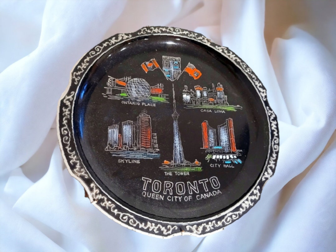 Vintage Toronto Queen City of Canada Picture Wall Hanging Canada Tray ...