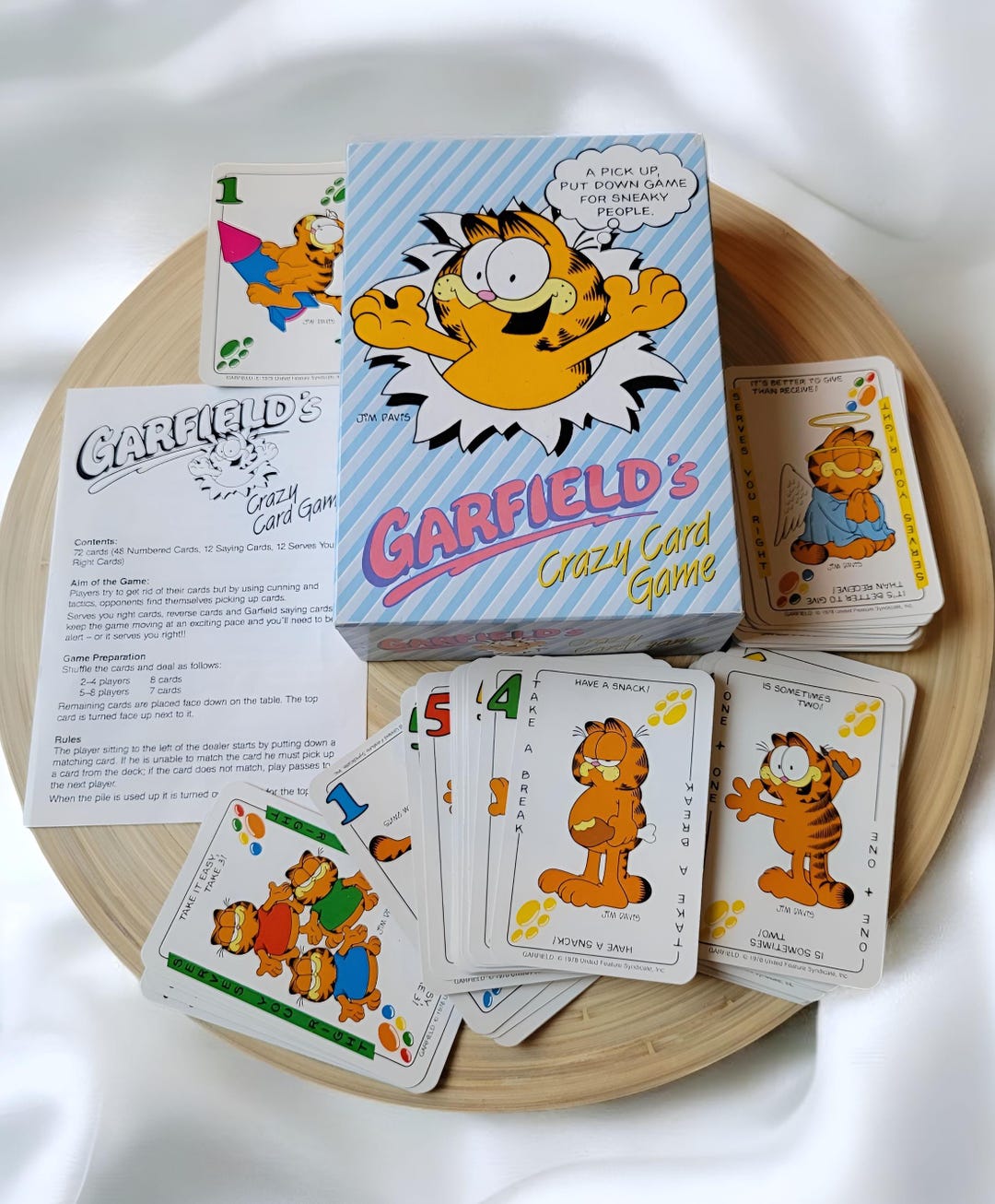 Vintage Garfield's Crazy Card Game Paul Lamond Games 1978 Vintage ...