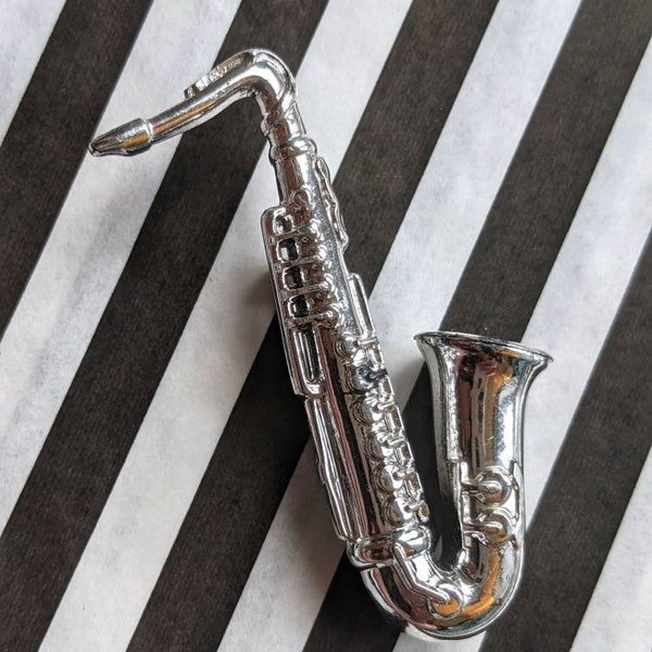 Saxophone Brooch - Etsy