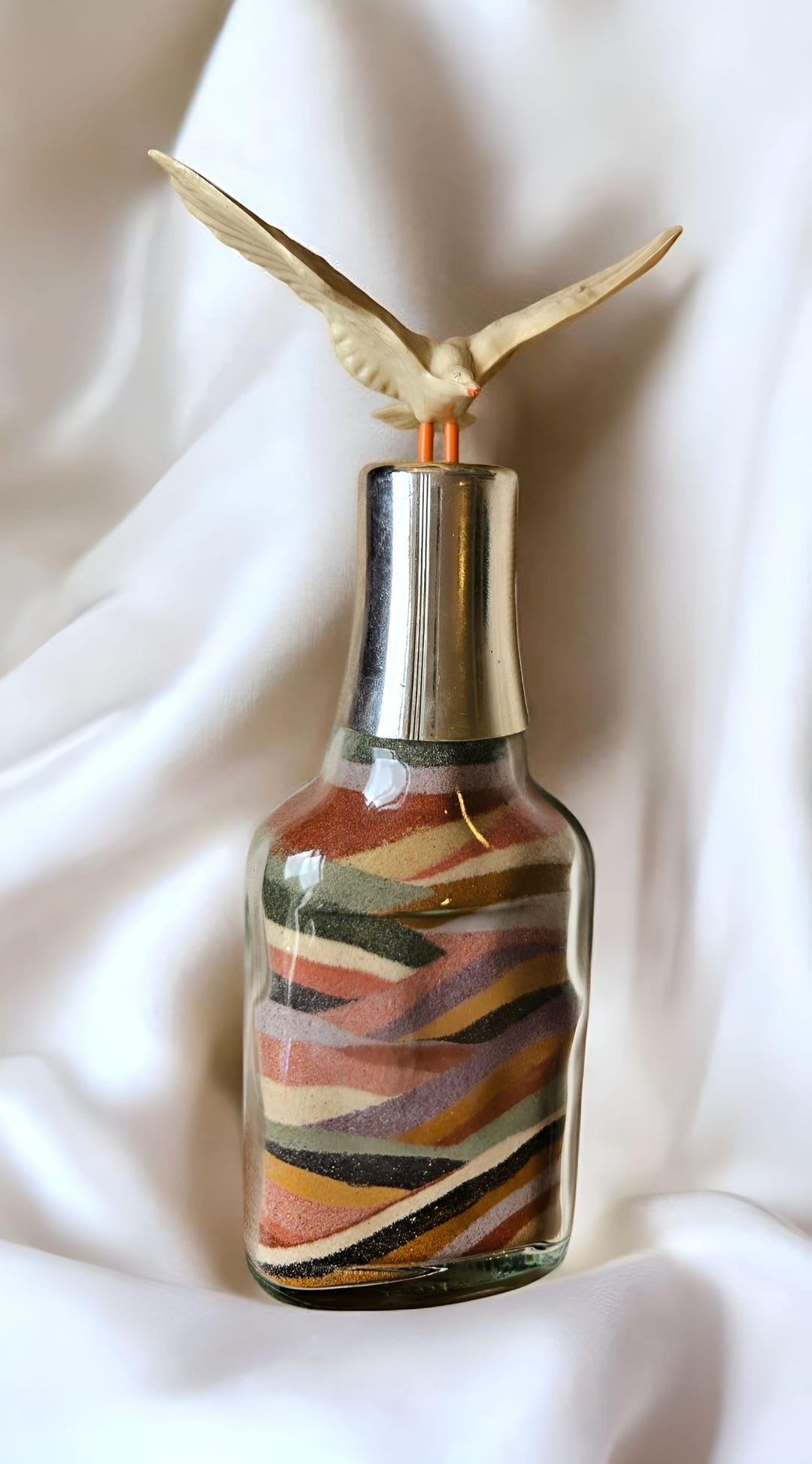 Vintage Sand Art Bottle in the Style of Robert "sandman" Stouffer ...