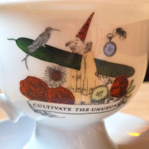 Vintage Hendricks Gin Tea Cup and Saucer Collectable cultivate the ...