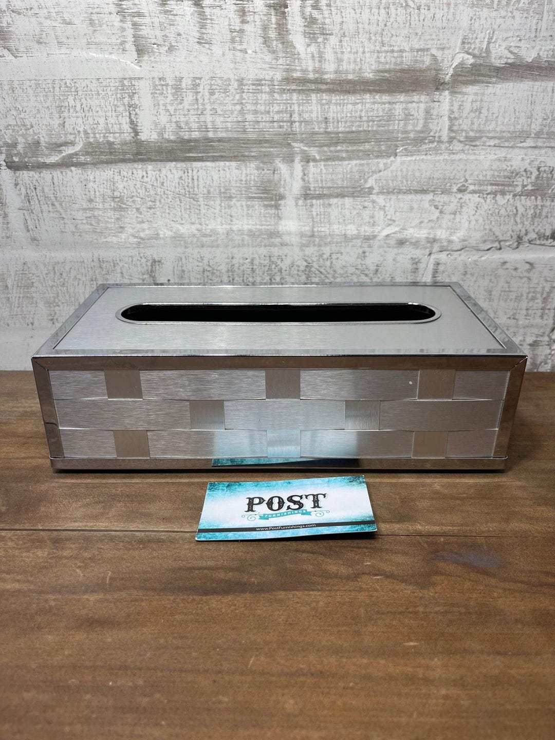 Vintage Mid Century Silver Chrome Tissue Box - Etsy