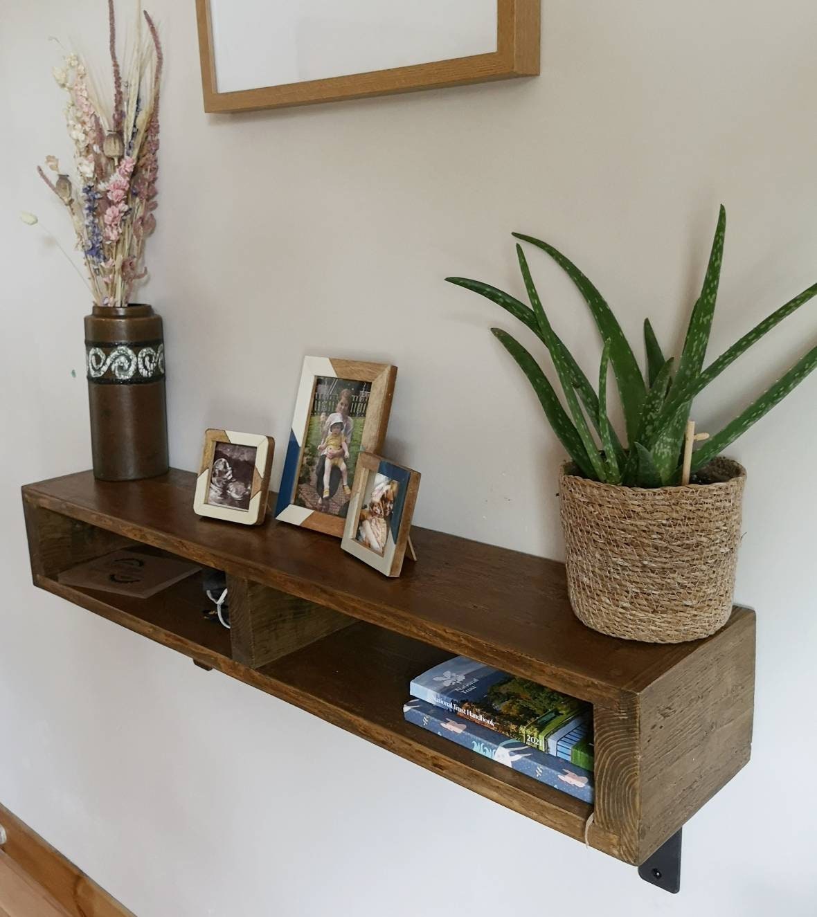 Floating Console Table With Shelf Narrow Narrow Table With - Etsy UK