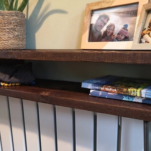 Console Table With Shelf Narrow, Reclaimed Wood, Radiator Cover ...
