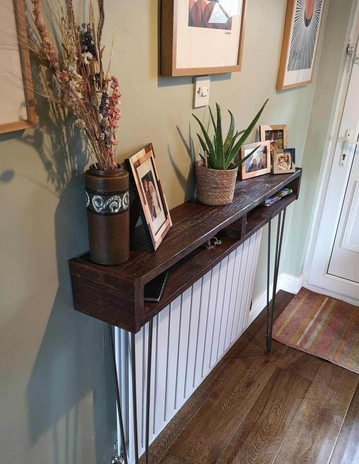 Floating Console Table With Shelf Narrow Narrow Table With - Etsy UK