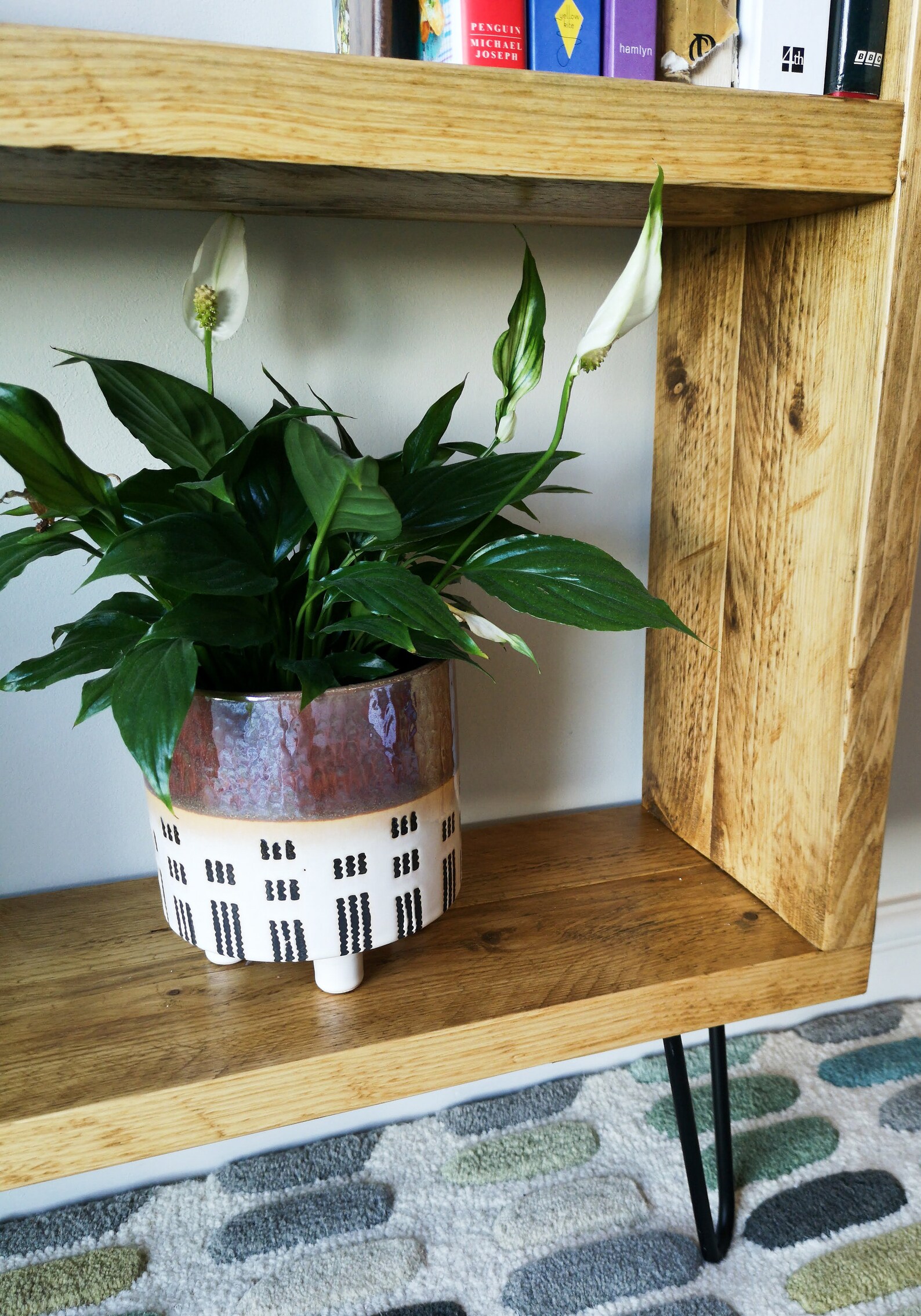 Reclaimed Wood Bookcase Scaffold Board Storage Handmade | Etsy UK