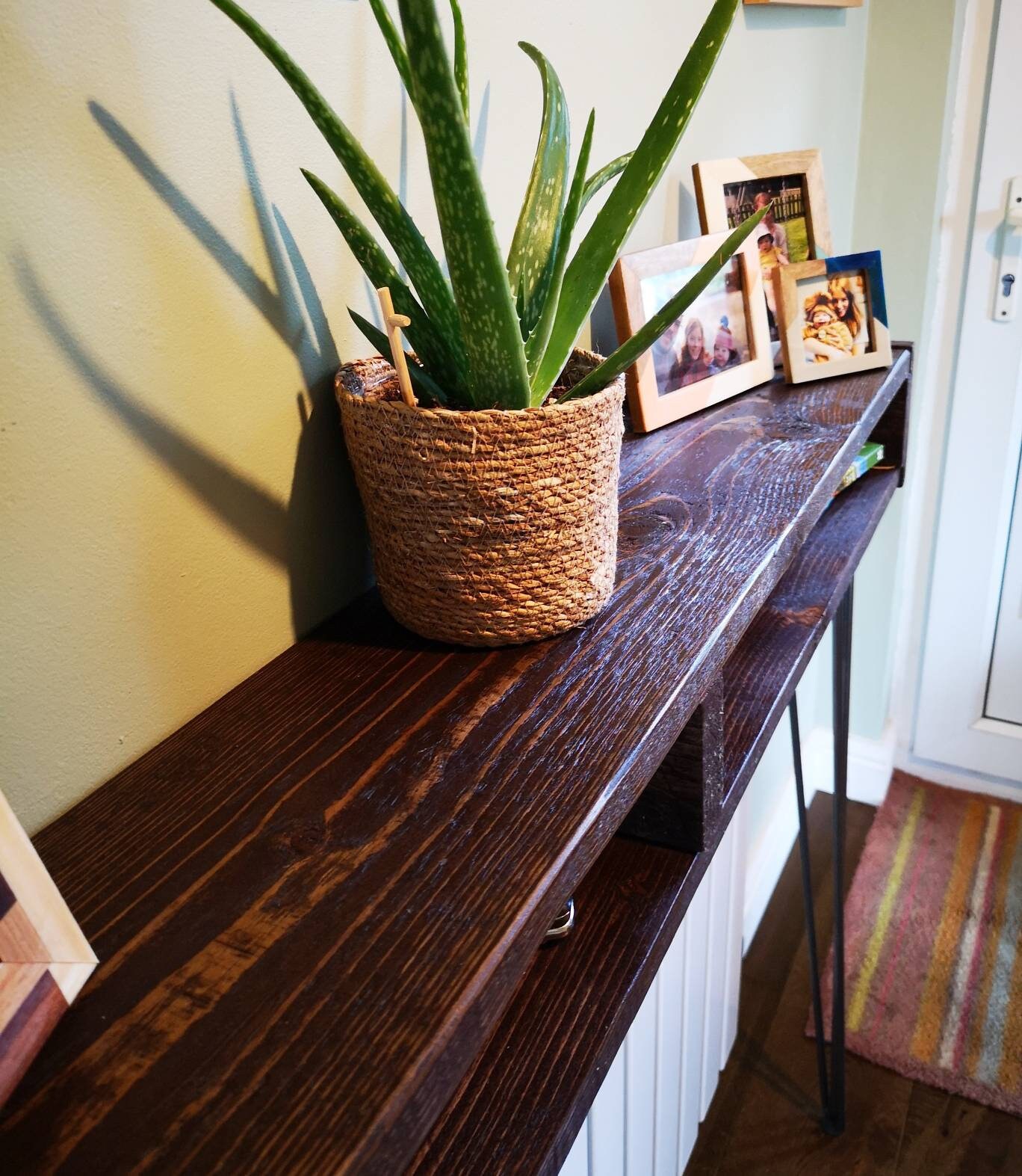 Floating Console Table With Shelf Narrow Narrow Table With - Etsy UK