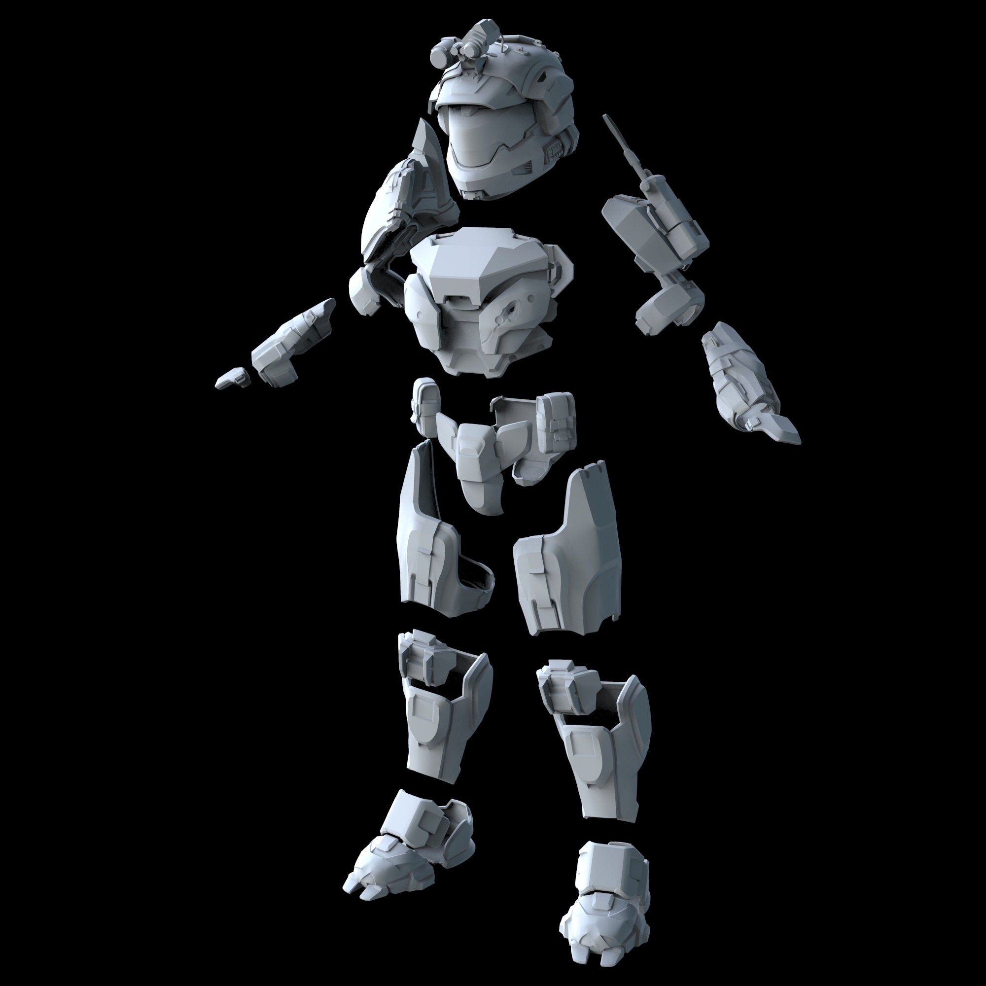 Halo Infinity Hieu Dinh Lone Wolf Armadura portátil completa - Etsy México