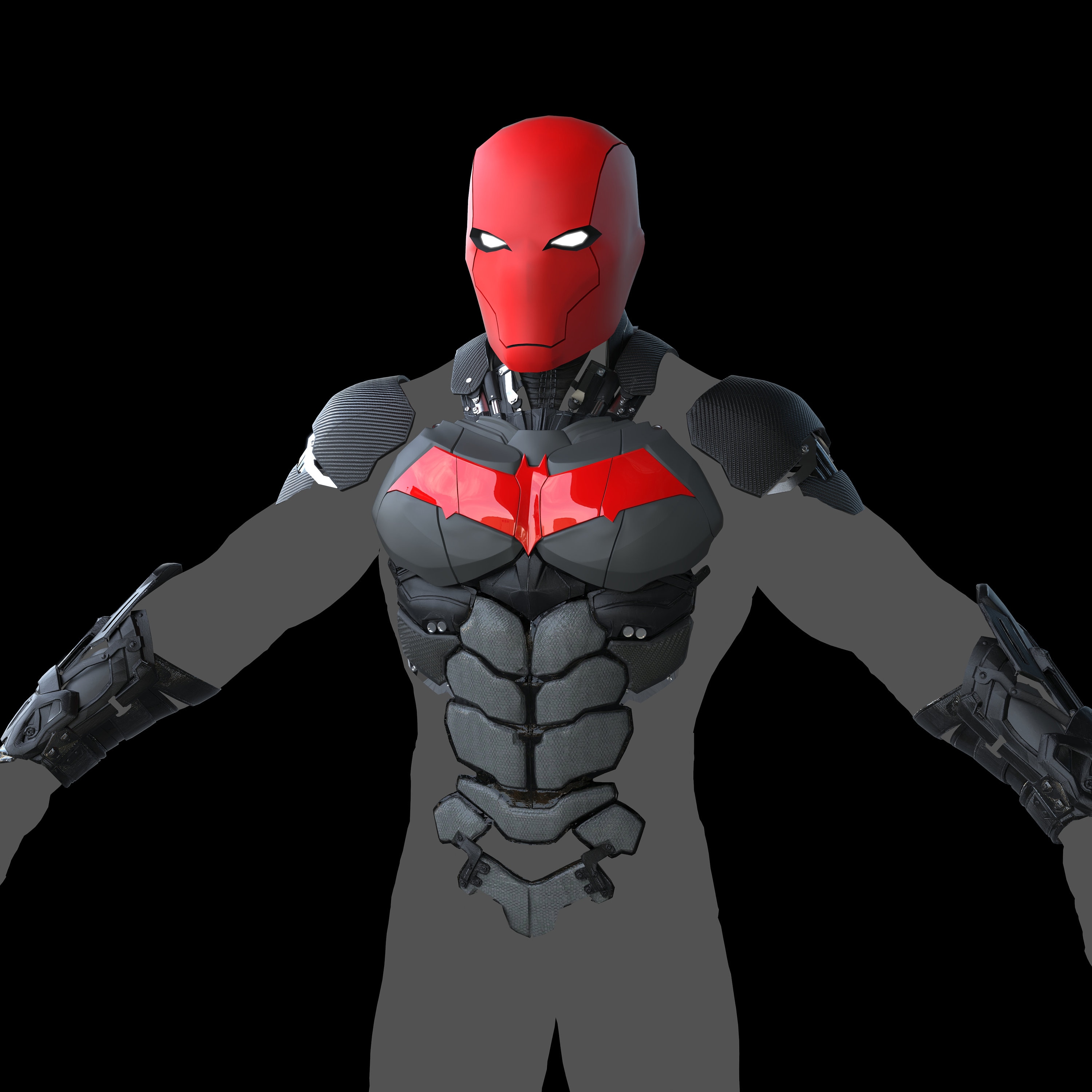 Red Hood Rebirth Full Wearable Armor With Helmet 3D Model STL - Etsy UK