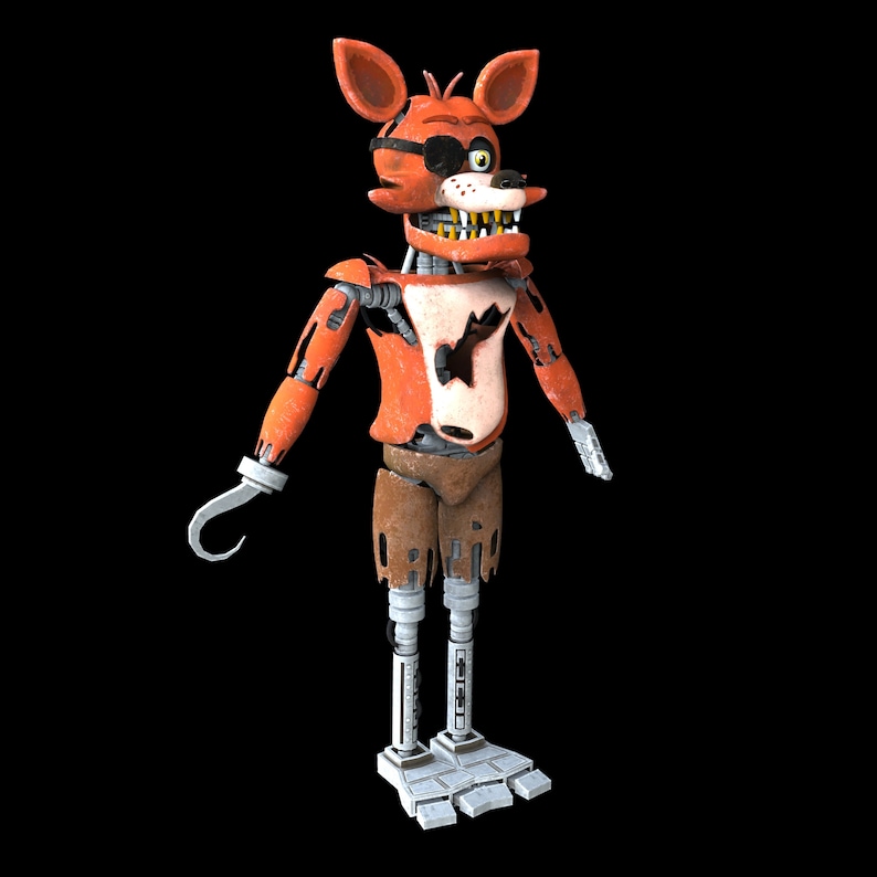 Fnaf 1 Foxy Full Wearable Body Parts With Head 3D Model STL - Etsy Israel