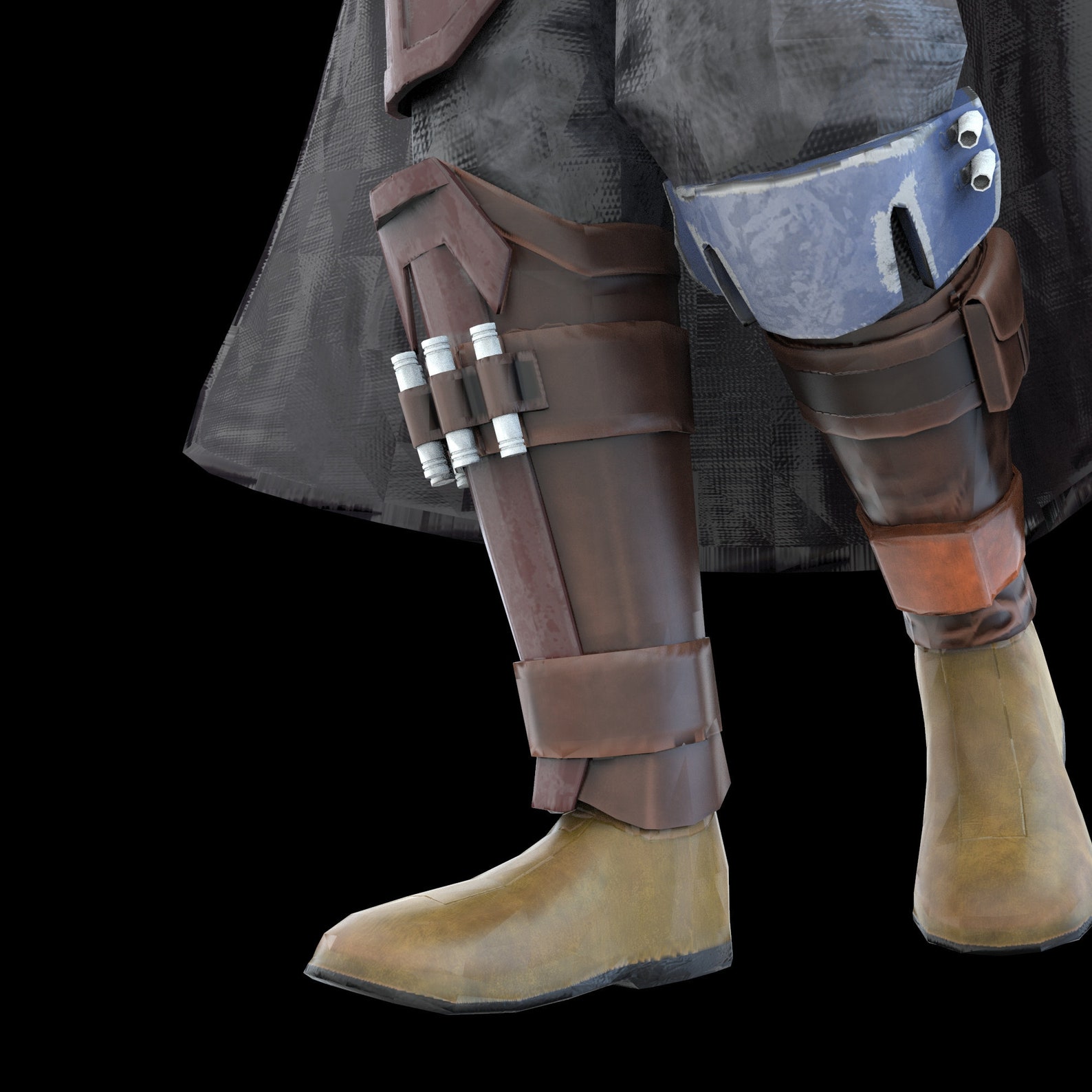 The Mandalorian 2019 TV Show Leg and Knee Armor Parts 3D Model - Etsy