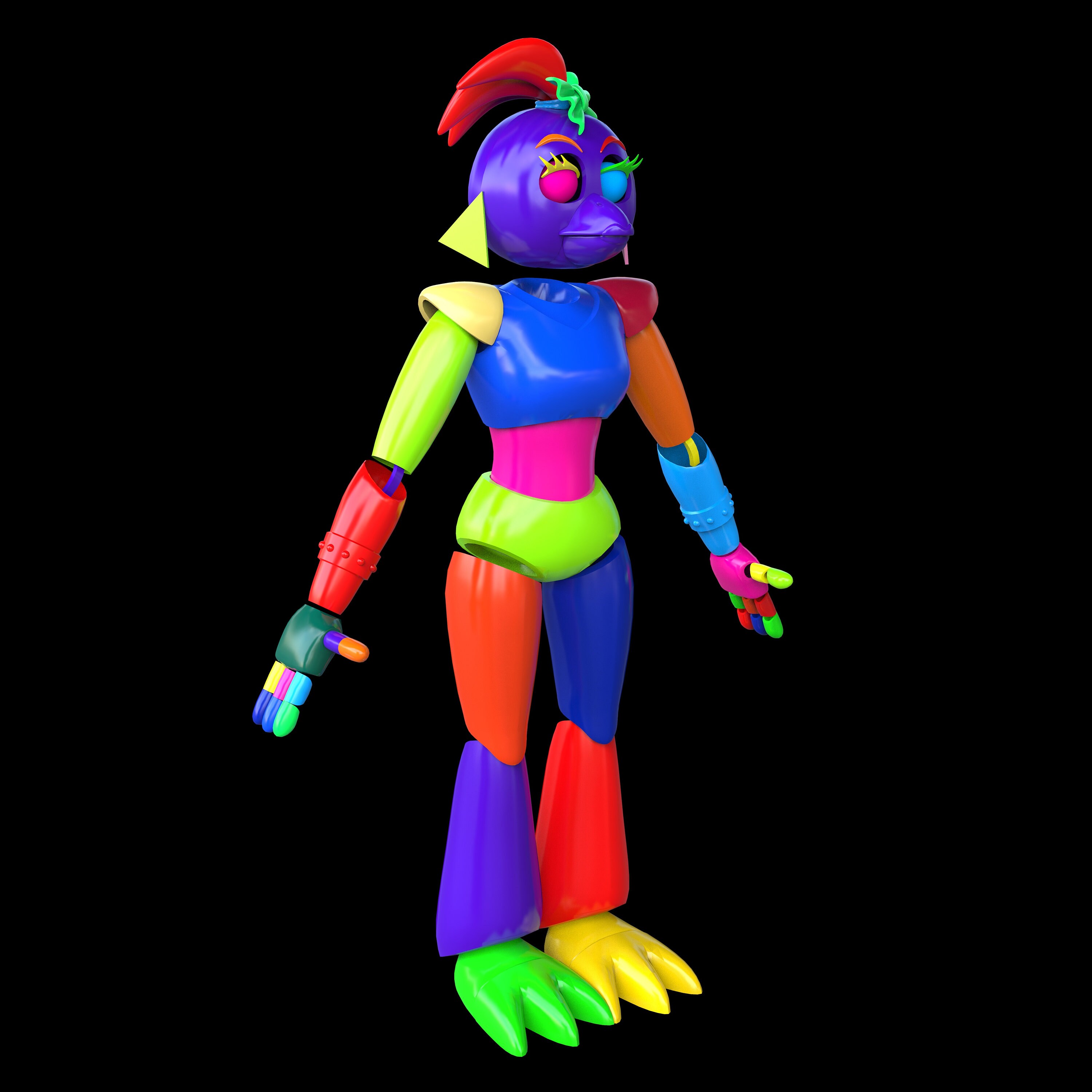 Fnaf Chica Security Breach Full Wearable Body Parts With Head | Etsy