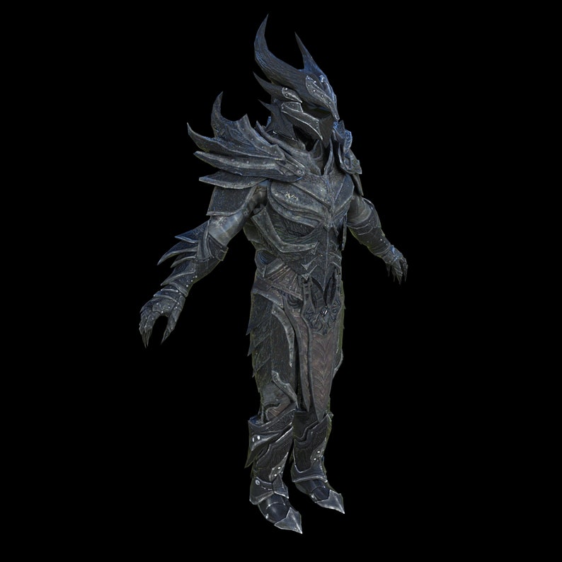 Skyrim Daedric Wearable Full Body Armor 3D Model STL - Etsy