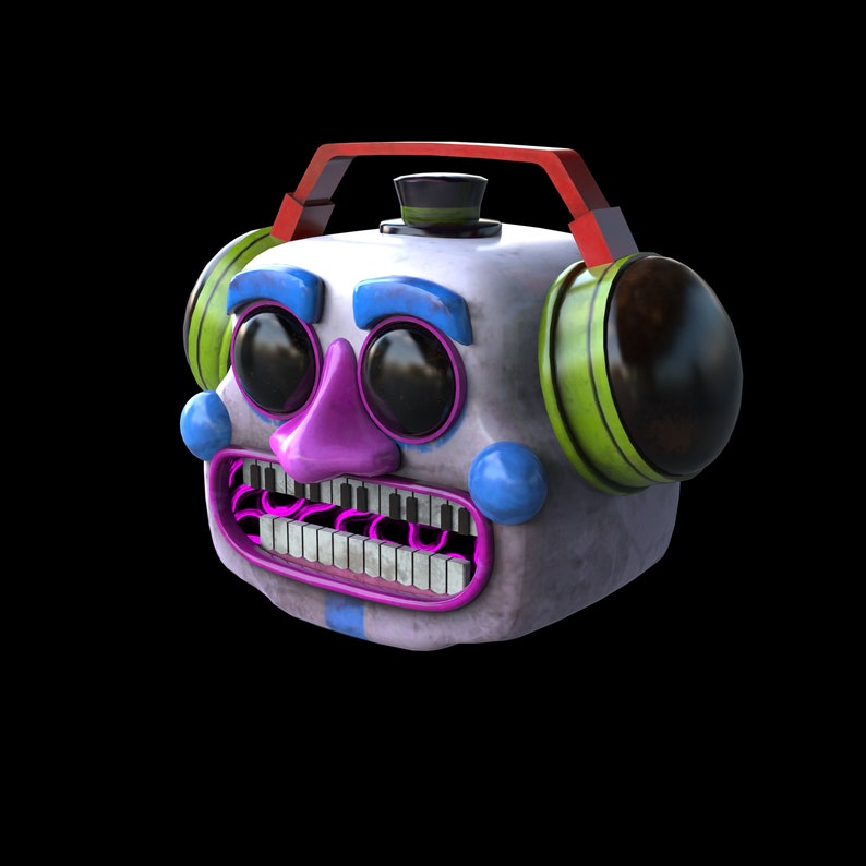 Fnaf DJ Music Man Security Breach Full Wearable Head Mask 3D | Etsy UK