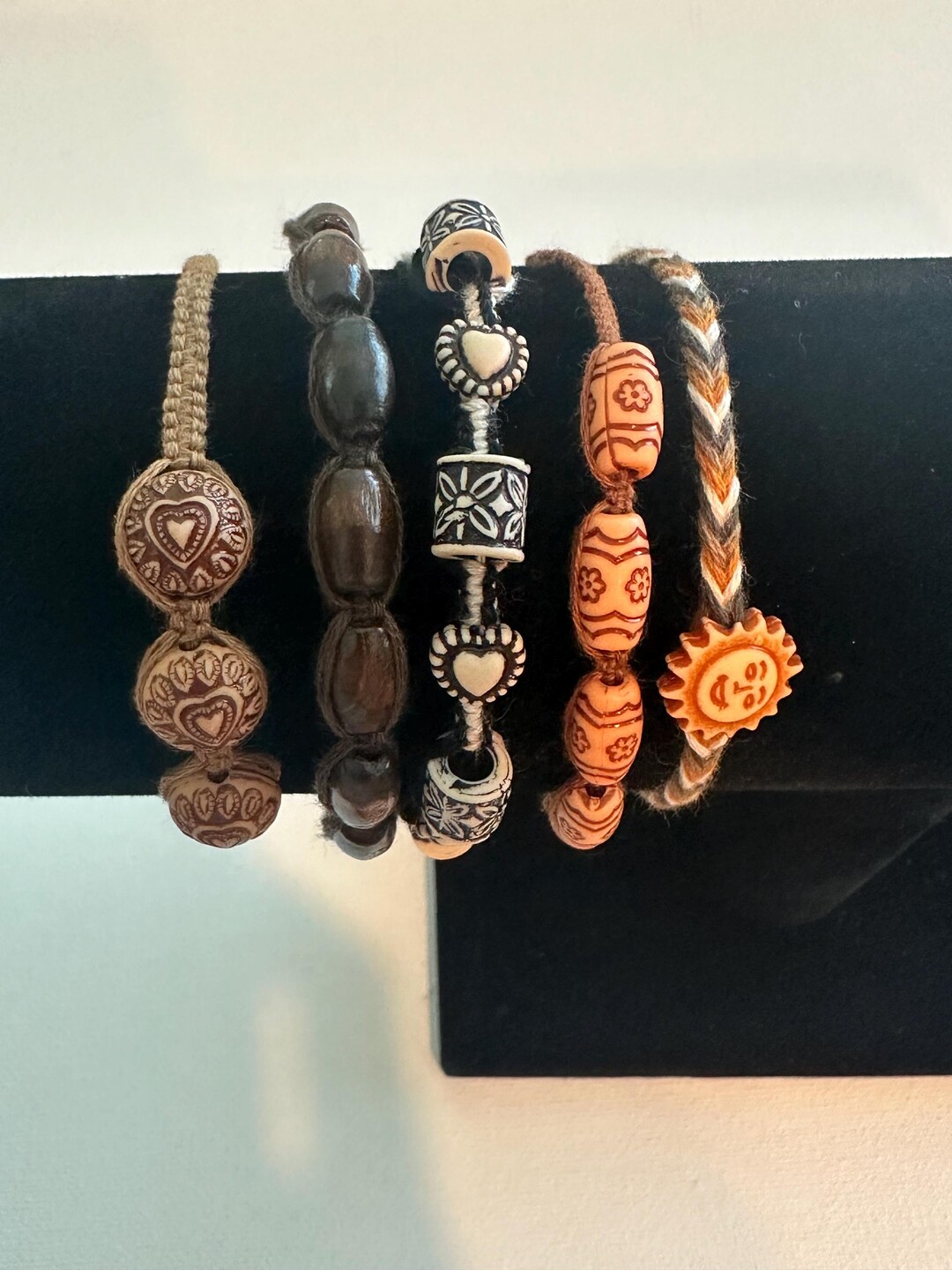 Wooden Bracelets (pack of 5) - Etsy