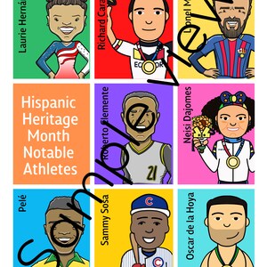 Hispanic Heritage Month 8 Colorful Postersdigital Download - Etsy
