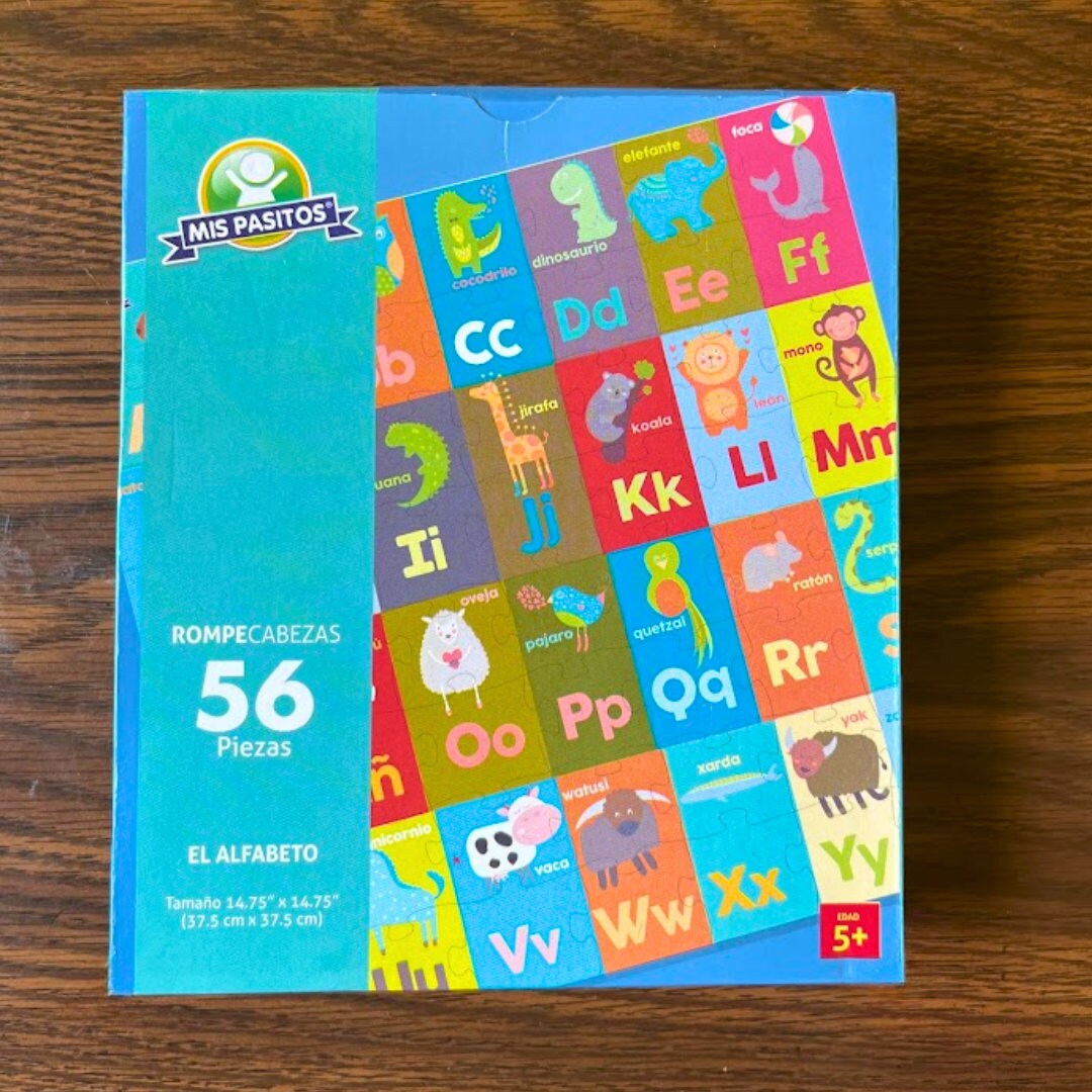 Spanish Alphabet Animal Puzzle for Kids - Etsy