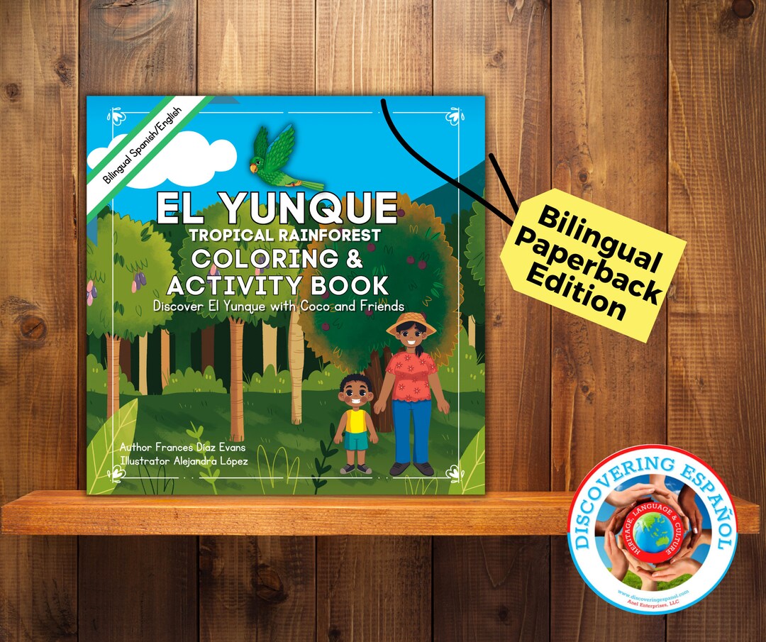 El Yunque Tropical Rainforest Bilingual Coloring & Activity Book - Etsy