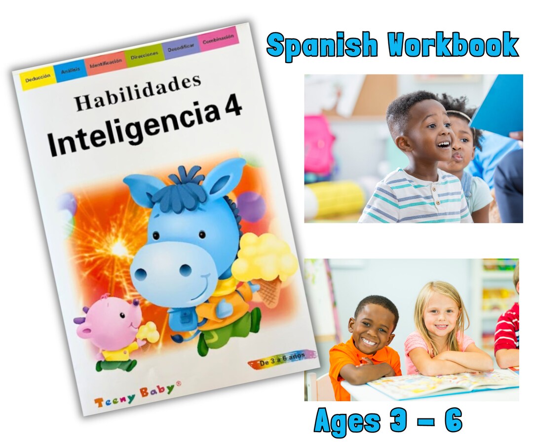 Spanish Activity Workbook for Kids Ages 3-6 - Etsy