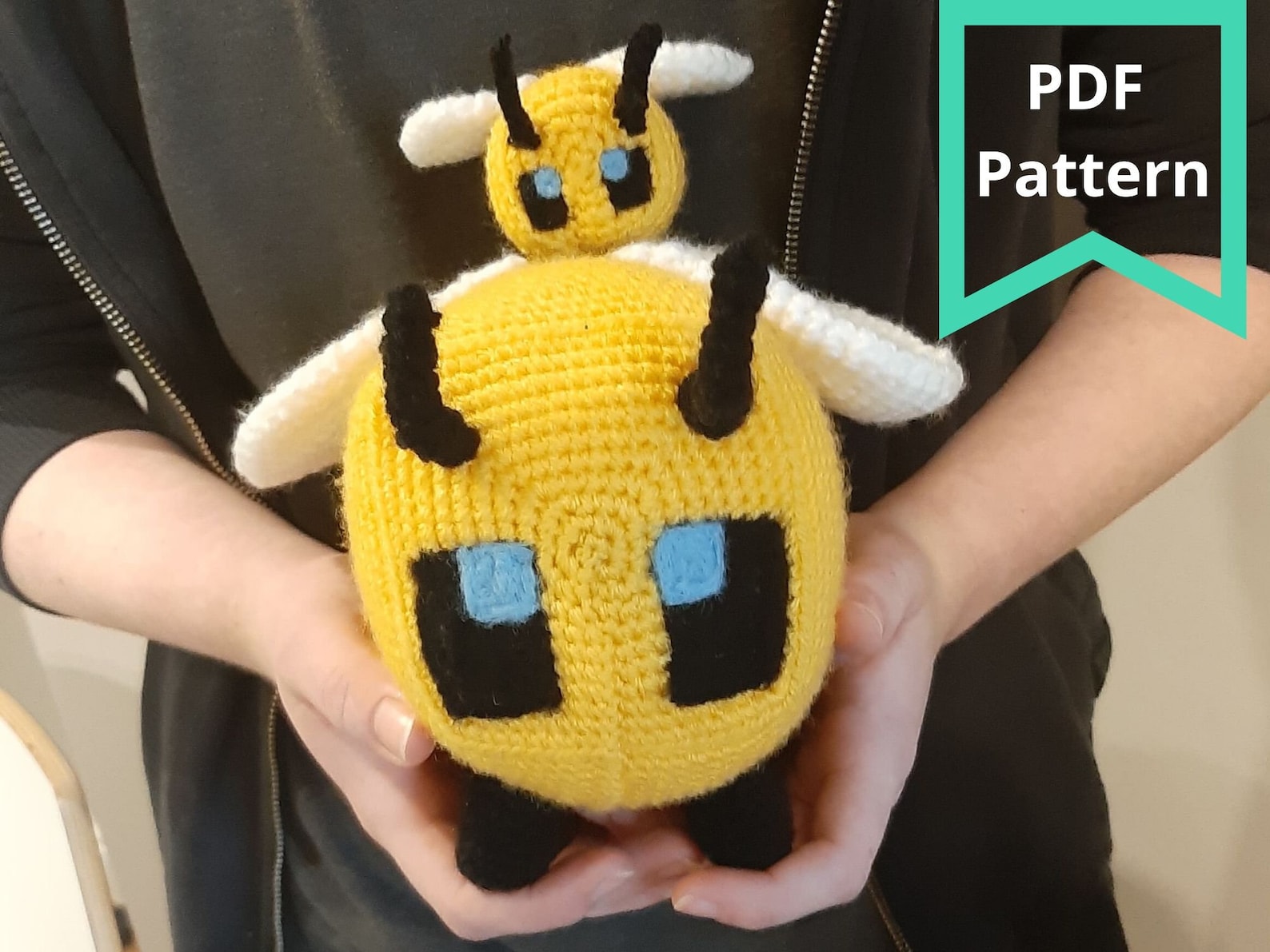 Minecraft Bee Crochet Pattern Amigurumi Bee Minecraft Plush - Etsy