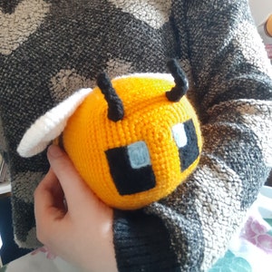 Minecraft Bee Crochet Pattern Amigurumi Bee Minecraft Plush | Etsy