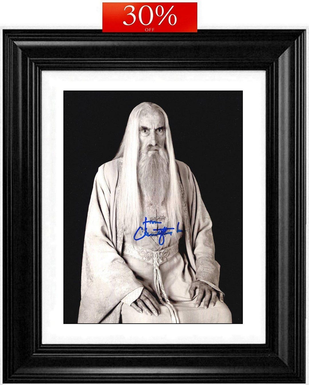 Lord of the Rings - Christopher Lee (1922-2015) - Genuine Hand Signed ...